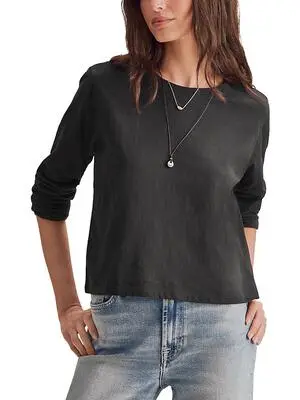 Splendid Splendid Louisa Cotton Long Sleeve Tee Black