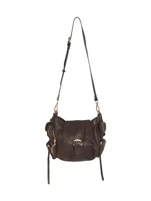 Free People Leather Tote - Espresso