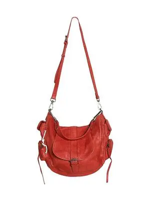 Free People Leather Tote - Rusty Red