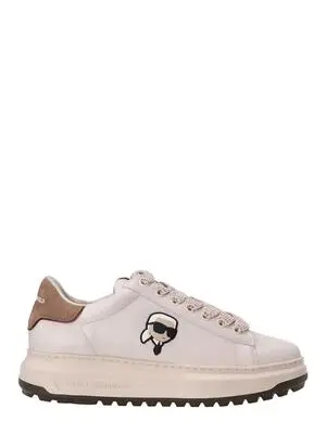 Karl Lagerfeld Lace-up Low-top Casual Shoes - Nude