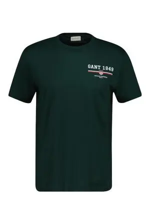 Gant Logo Short Sleeve T-shirt - Black