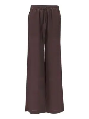 P.a.r.o.s.h Elasticated Wide-leg Trousers - Brown
