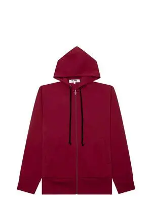 Play Comme Des Garcon Zip-up Hoodie - Red