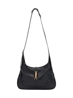 Gucci GUCCI Jackie 1961 Medium Nappa Leather Shoulder Bag Black