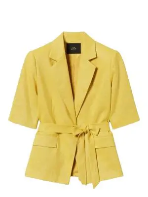 TWINSET Short-sleeved Belted Blazer - Yellow