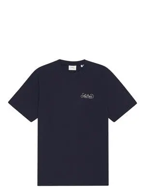 LES DEUX Organic Cotton T-shirt - Navy
