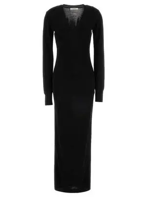 ENTIRE STUDIOS Viscose Knit Dress - Black