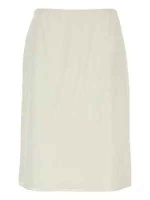 THE ROW Ivera Chiffon Mini Skirt - White