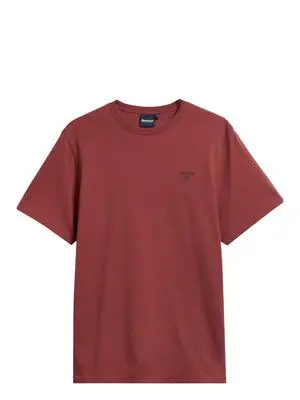 Barbour Logoembroidered Crewneck Tshirt - Red
