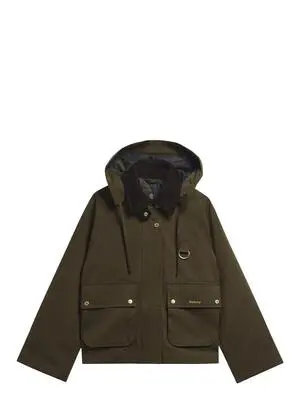 Barbour Hooded Cropped Field Jacket - No