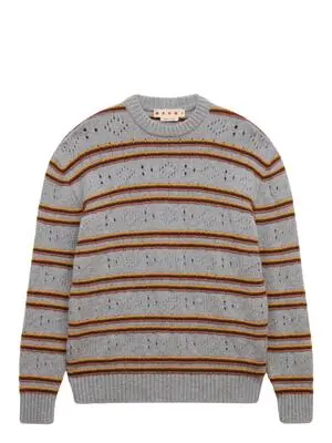 Marni MARNI Striped Knit Vest Grey