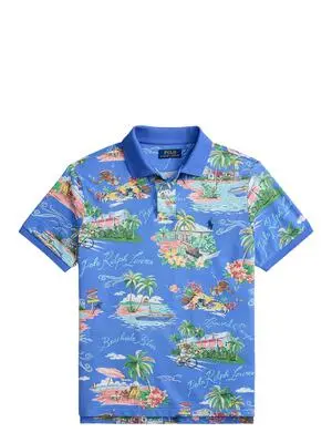 RALPH LAUREN Ralph Lauren Men's Printed Short Sleeve Polo Shirt