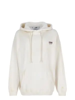 GOLDEN GOOSE Cotton Hoodie Sweatshirt - Grey