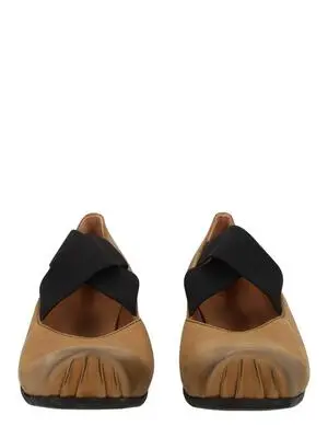 UMA WANG Calf Leather Flats - Beige