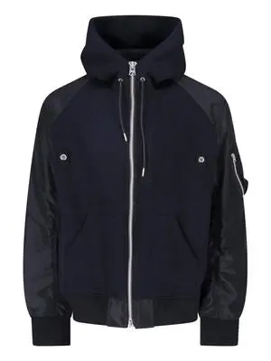 SACAI SACAI Hooded Zip-Up Jacket