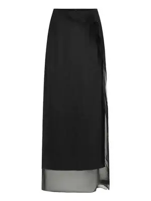 OUDE WAAG Two-piece Panelled Maxi Skirt - Black
