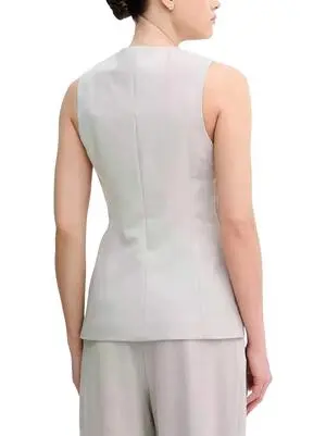 Sisley Tailored Button-up Waistcoat - Neutrals