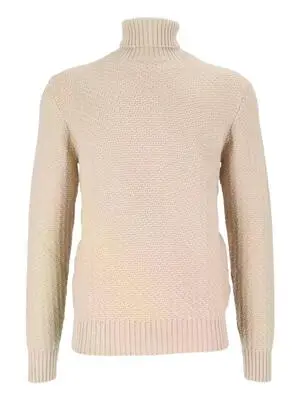CIRCOLO 1901 Basket-weave Turtleneck Sweater - Neutrals