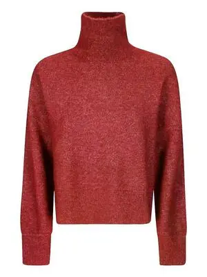 SAMSOE SAMSOE Nola Turtleneck Sweater - Red