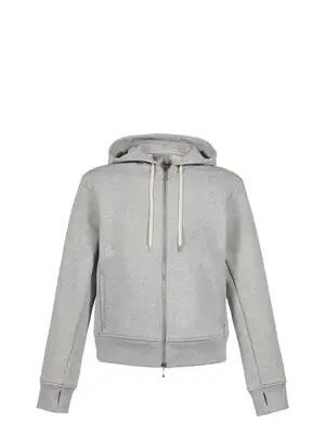 CEDARWOOD Logo-embroidered Zip-up Hoodie - Grey