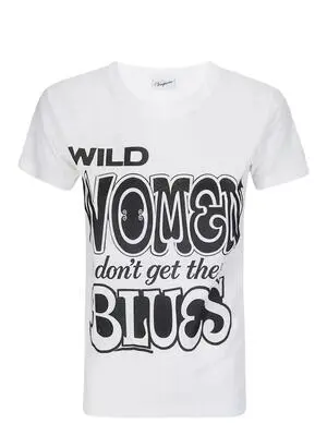 Vaquera Slogan-print Cotton T-shirt - White