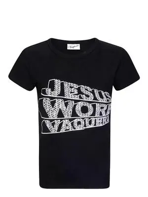 Vaquera Graphic-print T-shirt - Black