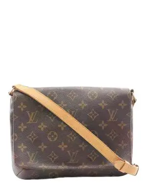LOUIS VUITTON Monogram Musette Tango Shoulder Bag - Brown