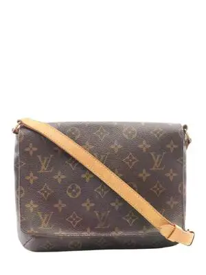 LOUIS VUITTON Monogram Musette Tango Shoulder Bag - Brown