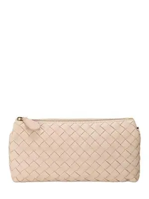 Bottega Veneta Pink Intrecciato Pouch Pink