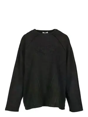 VIVAMUS Logo-patch Long-sleeve T-shirt - Black