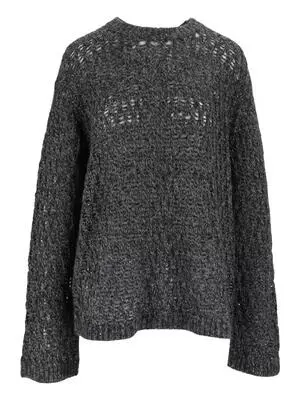ELEH Open-knit Sweater - Grey