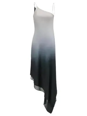 OUDE WAAG OUDE WAAG Ombré Asymmetric Slip Dress