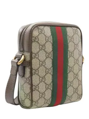 Gucci Gg Supreme Canvas Ophidia Shoulder Bag - Neutrals