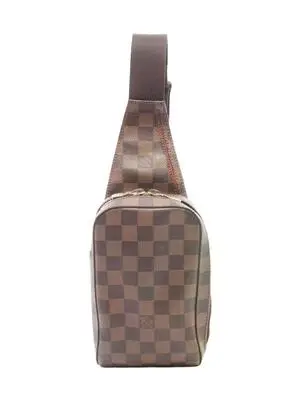 LOUIS VUITTON 2005 Damier Ebene Geronimos Belt Bag - Brown