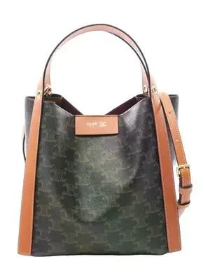 Celine Triomphe Cube Satchel - Black