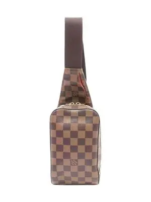 LOUIS VUITTON 2003 Geronimos Damier Ebene Belt Bag - Brown
