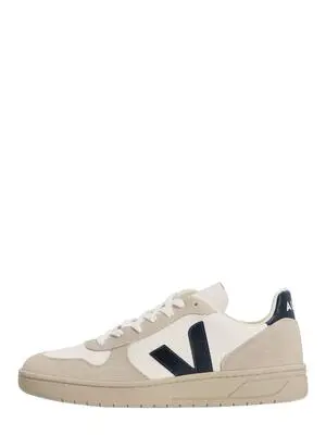 VEJA VEJA V-10 Panelled Low-Top Sneakers White/beige/black