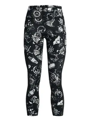 Under Armour Run Ankle Tights Leggings - Black/white