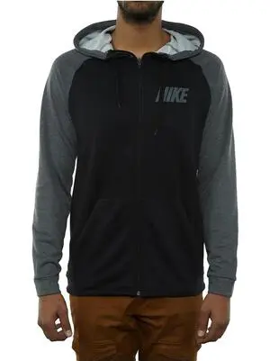 Nike Lightweight Fleece Hoodie - Black/grey