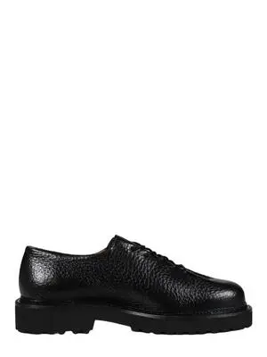 JACQUES SOLOVIÈRE PARIS Edouard Lug Grained Leather Derby Shoes - Black