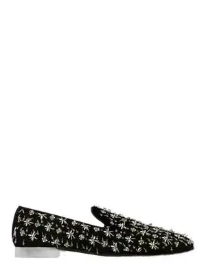 Dolce & Gabbana Velvet Loafers - Black