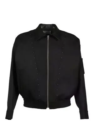 CEDARWOOD Studded Wool Jacket - Black