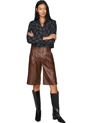 Hudson Jeans High-rise A-line Shorts - Chicory Coffee