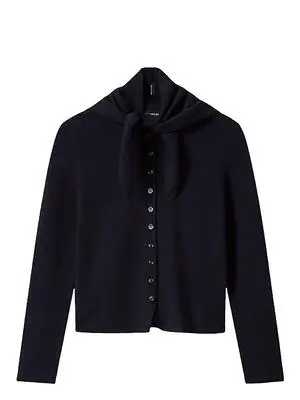 Whistles Cotton-blend Cardigan - Navy