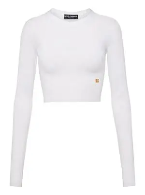 Dolce & Gabbana Silk-blend Sweater - White