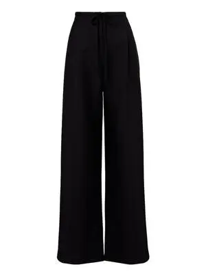 RÓHE Wool And Mohair Wide-leg Pants - Black
