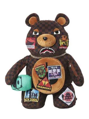 SPRAYGROUND Global Mogul Moneybear Teddybear Backpack - Multicolor
