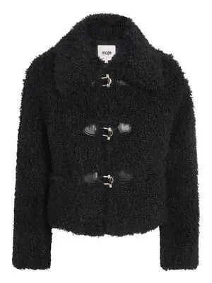 Maje Faux Fur Jacket - Black