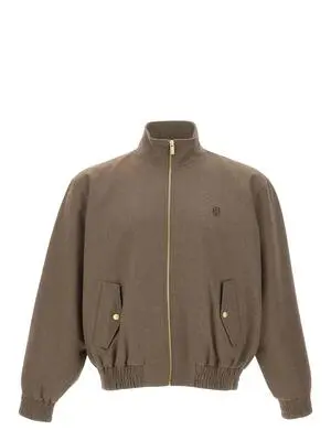 Drole De Monsieur Virgin Wool-blend Overcoat With Stretch - Brown