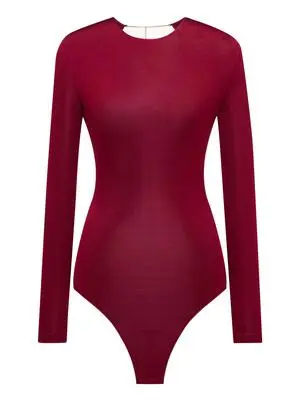 Saint Laurent Crewneck Bodysuit - Rosso